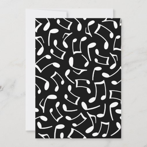 Music Notes Themed Birthday Party Invitation | Zazzle