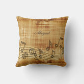 Music Notes Throw Pillow | Zazzle