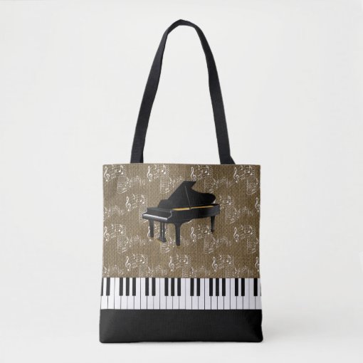 MUSIC NOTES TOTE BAG | Zazzle
