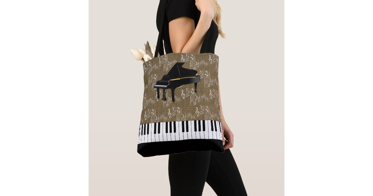MUSIC NOTES TOTE BAG | Zazzle