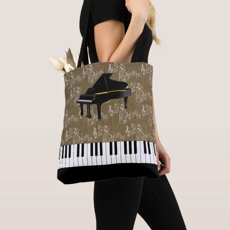 MUSIC NOTES TOTE BAG | Zazzle