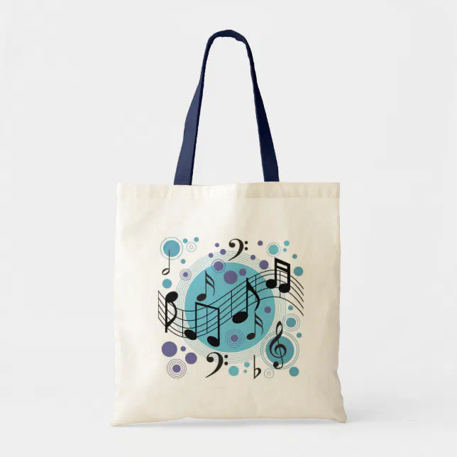 Music Notes Tote Bag | Zazzle