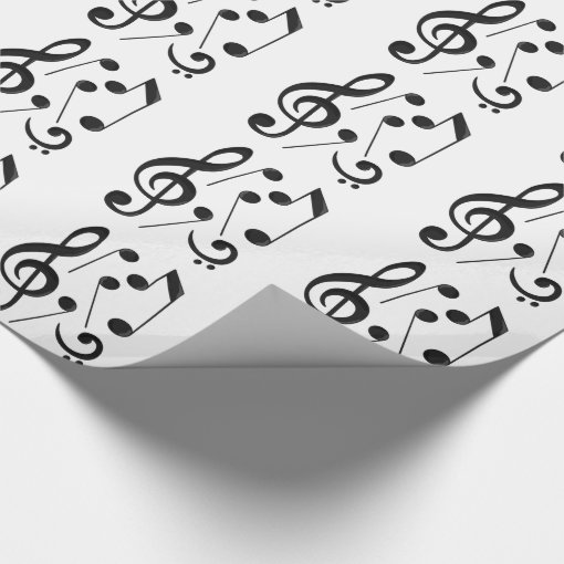 Music Notes Wrapping Paper | Zazzle