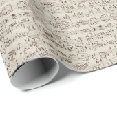 Music notes wrapping paper | Zazzle