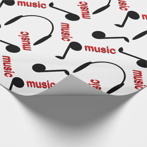 Music Notes Wrapping Paper | Zazzle