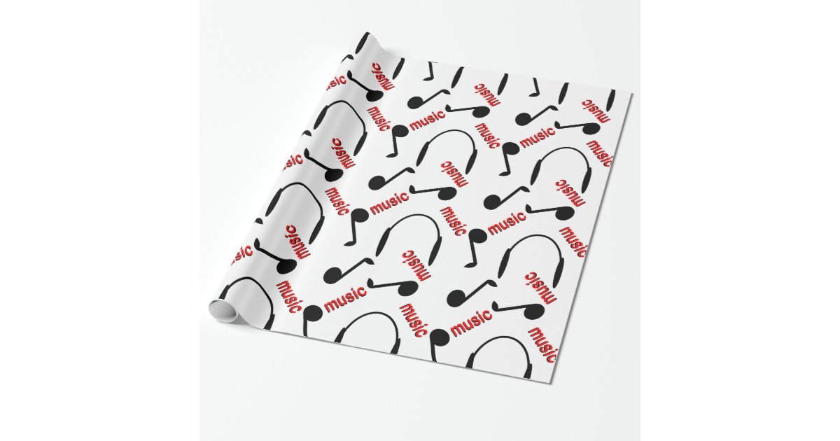Music Notes Wrapping Paper | Zazzle