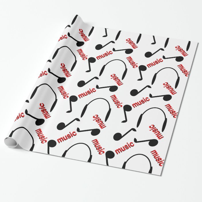 Music Notes Wrapping Paper | Zazzle.com