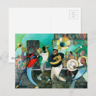 Music Painting "New Orleans Jazz" Postcard | Zazzle