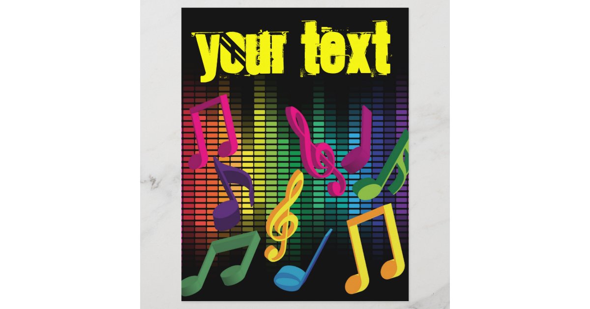 Music Party Background Flyer | Zazzle