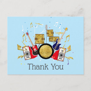 Guitar Thank You Cards | Zazzle