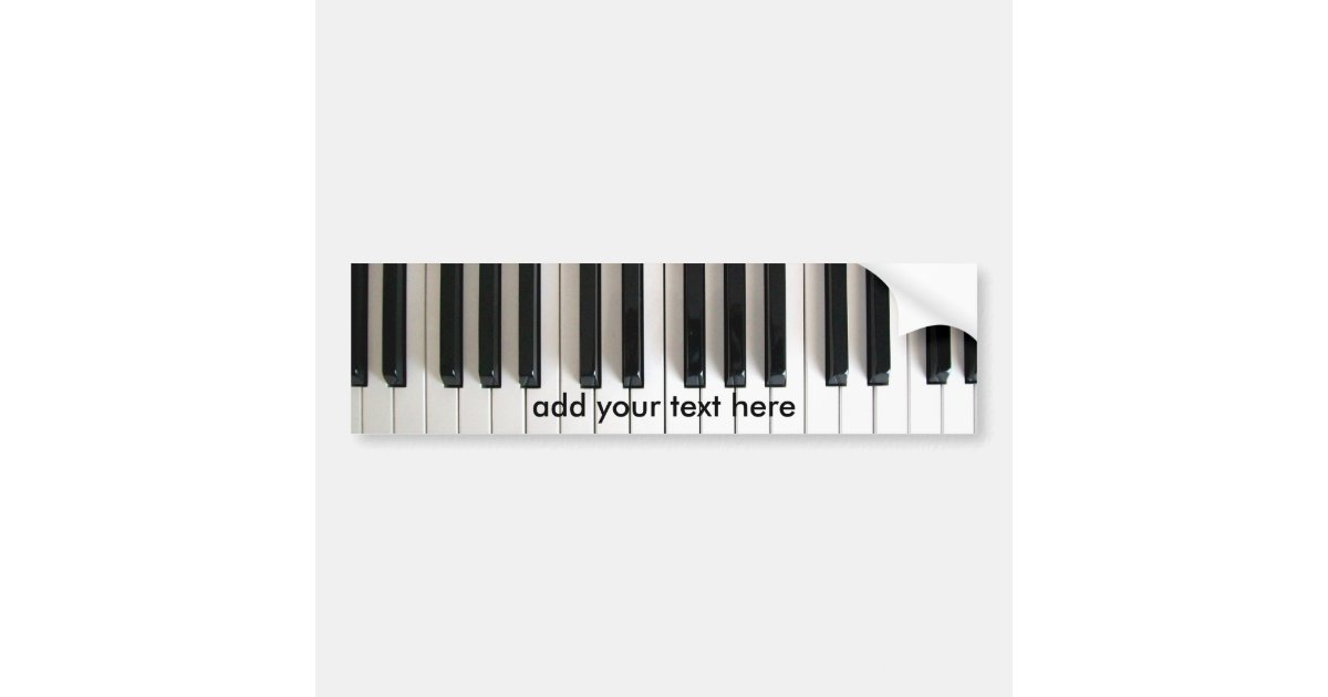 music piano bumper sticker | Zazzle