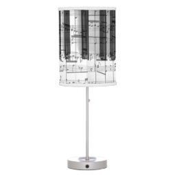music piano keyboard design table lamp | Zazzle