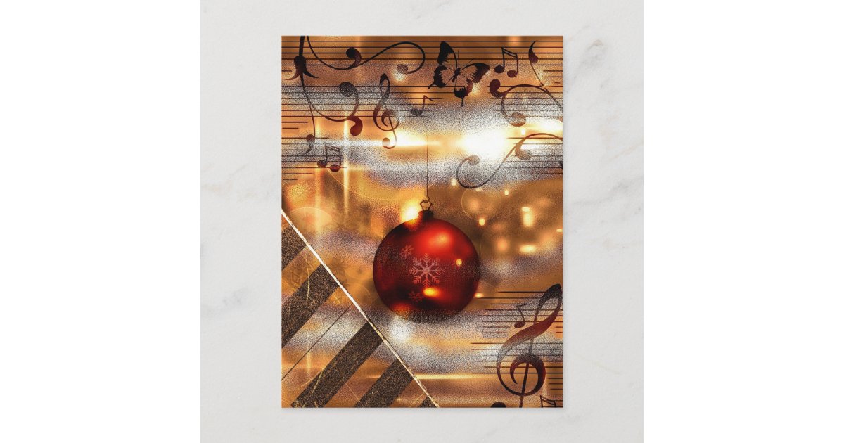 Music piano teacher Christmas Holiday | Zazzle
