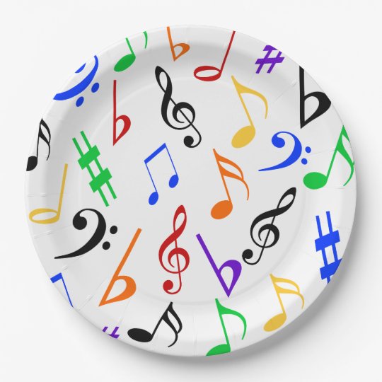 Music Plates - Colorful : 369 | Zazzle.com