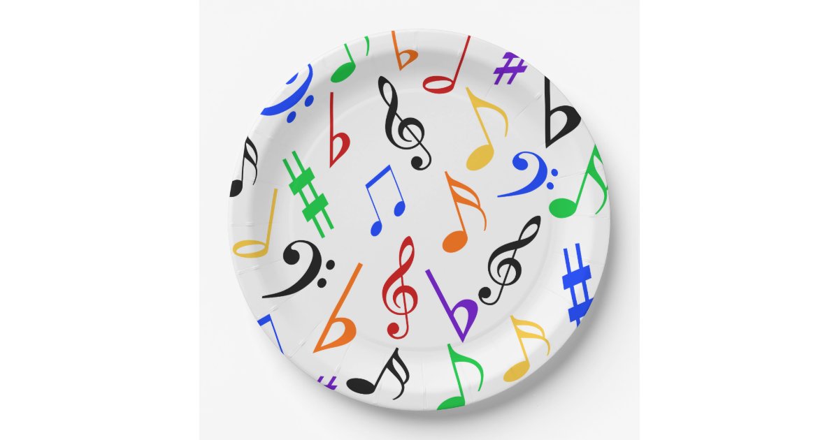Music Plates - Colorful : 369 | Zazzle.com