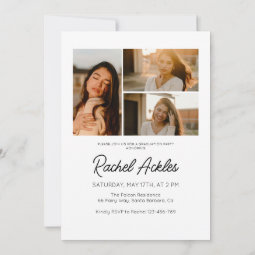 Music Player Graduation Party Invite, Photo Grad Invitation | Zazzle