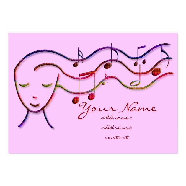 music profile card business card templates