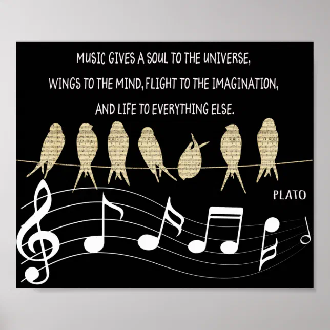 Music Quote Poster | Zazzle