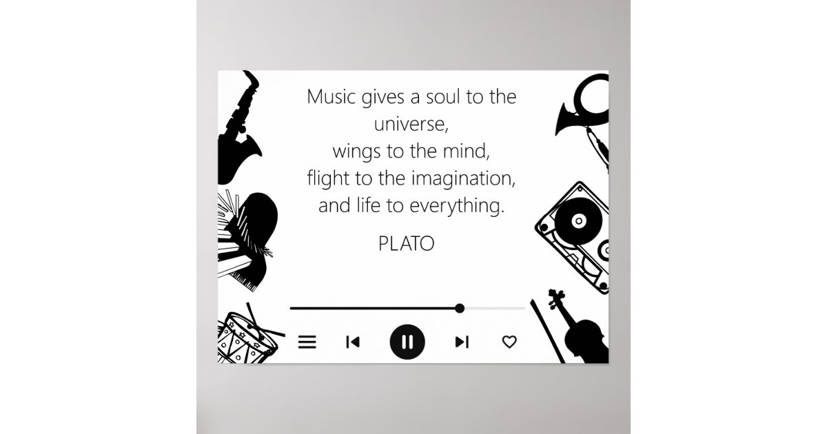 Music Quote Poster | Zazzle