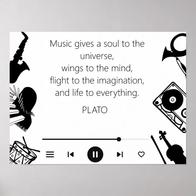 Music Quote Poster | Zazzle