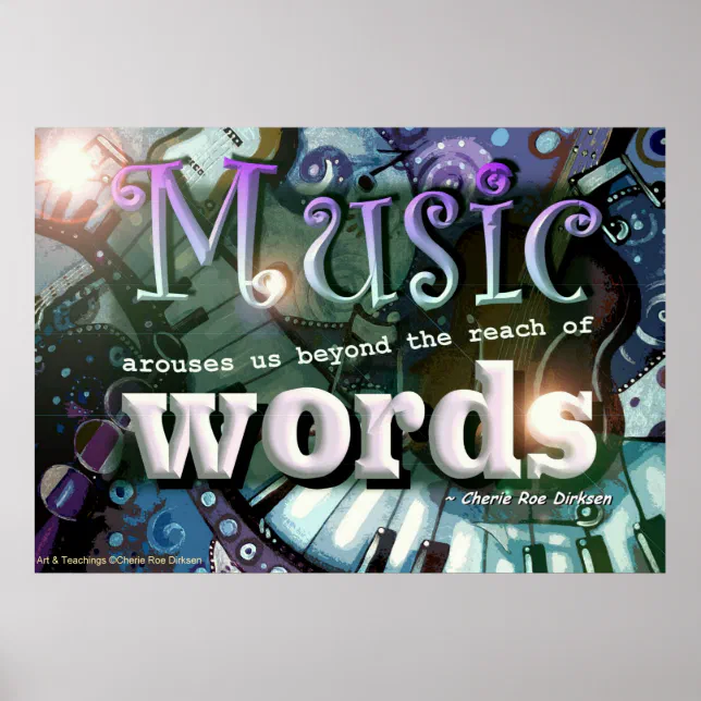 Music Quote Poster | Zazzle