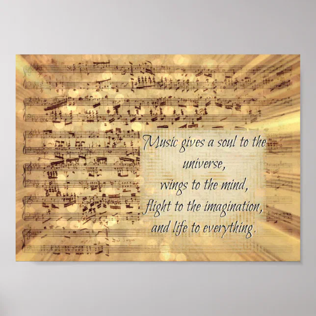 Music Quote Poster | Zazzle