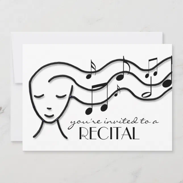 music recital invitation | Zazzle