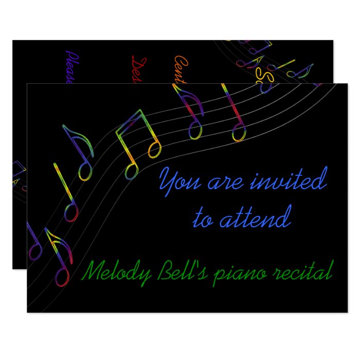 Music Recital Invitation | Zazzle.com