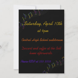 Music Recital Invitation | Zazzle