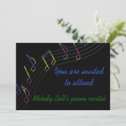 Music Recital Invitation | Zazzle