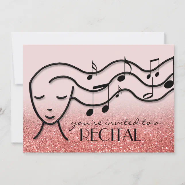 music recital invitation | Zazzle