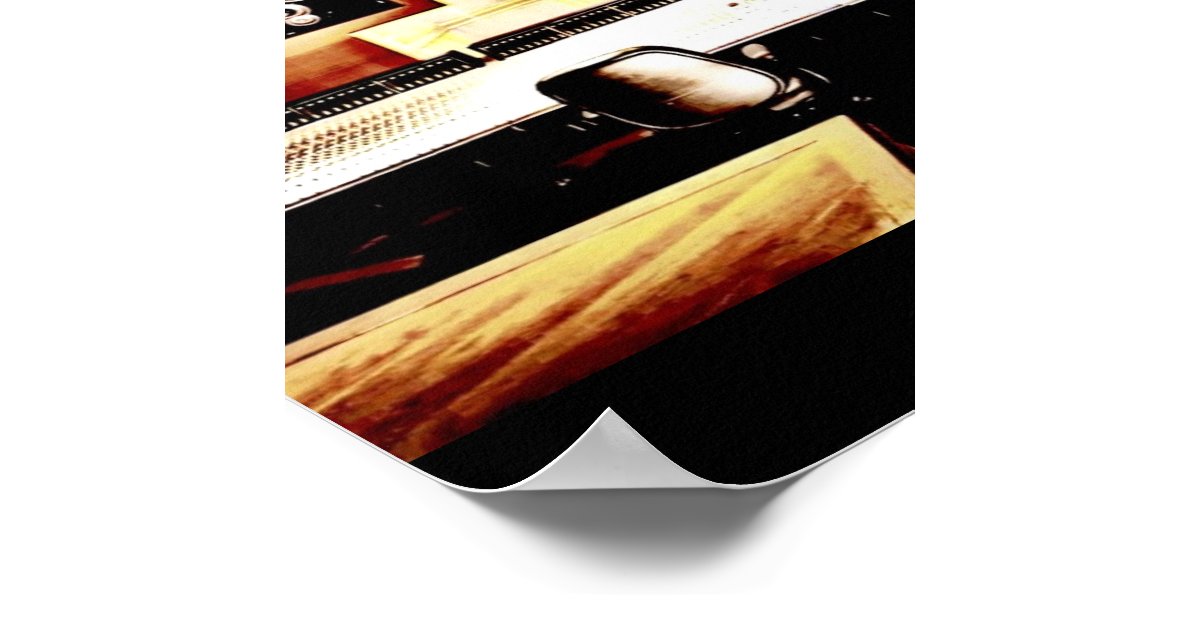 Music Recording Studio Poster | Zazzle