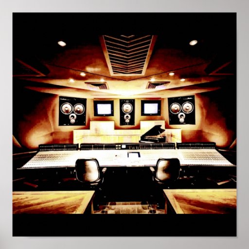 Music Recording Studio Poster | Zazzle