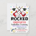 Music Rockstar Theme Graduation Invitation | Zazzle