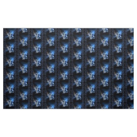 Saxophone Music Note Pattern Fabric | Zazzle.com