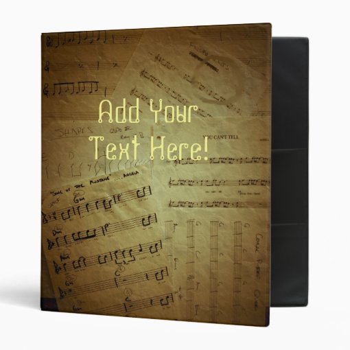 Music Score Sheet Binder | Zazzle