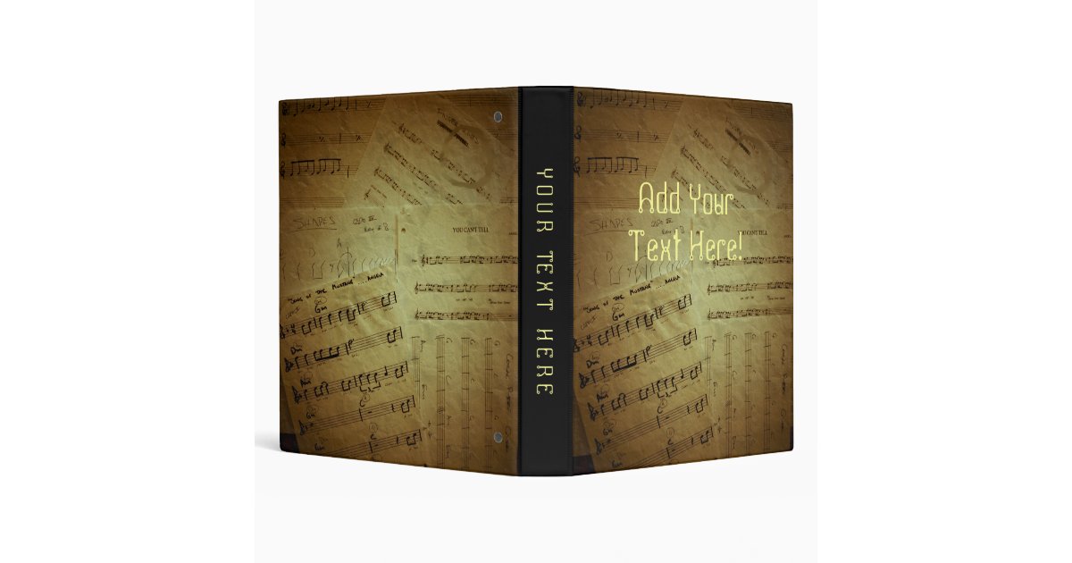 Music Score Sheet Binder | Zazzle