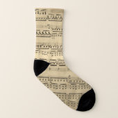 Music sheet musical notes socks | Zazzle