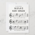 Music sheet notes baby shower invitation | Zazzle