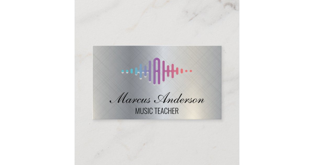 Music Sound Equalizer Business Card | Zazzle