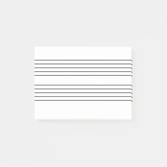 Music staff notepad | Zazzle.com