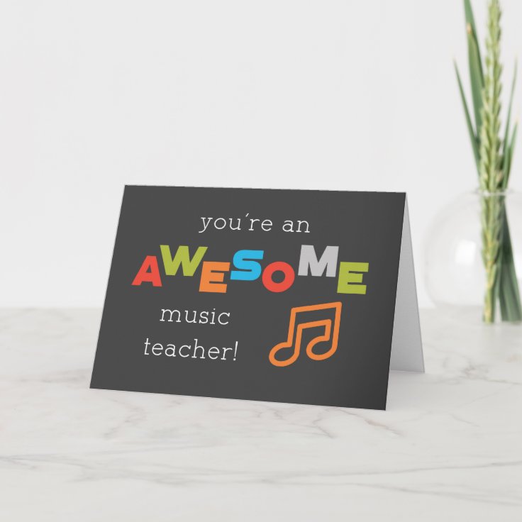 Music Teacher Appreciation Day Music Notes Awesome | Zazzle