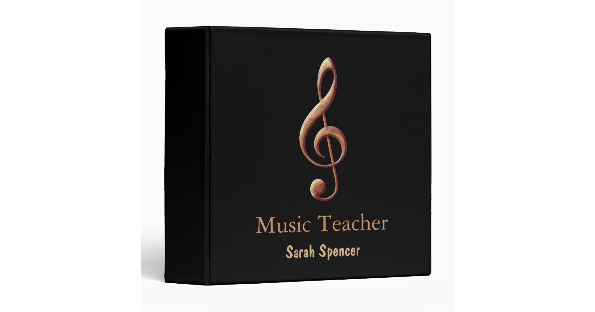 Music Teacher - Binder | Zazzle
