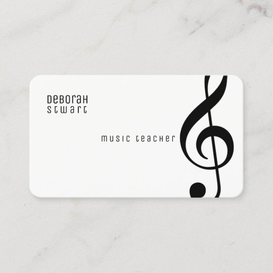 music teacher business card | Zazzle.com