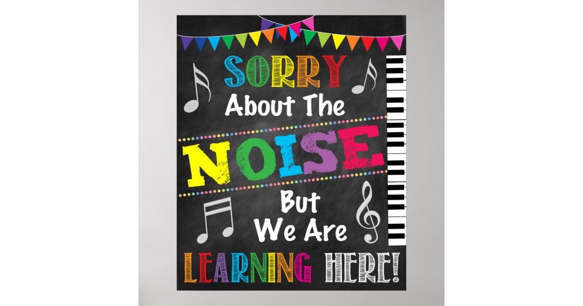 Music Teacher Classroom Printable Poster | Zazzle