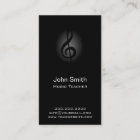 Classy Dark Piano & Voice Teacher Business Card | Zazzle.com