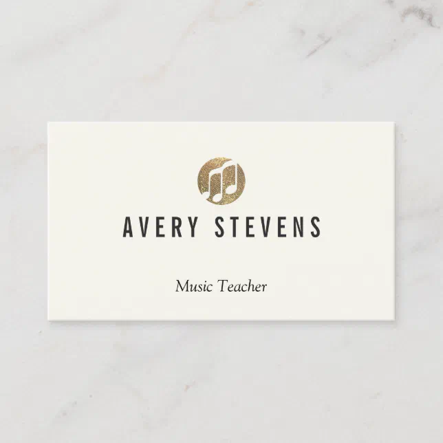 Music Teacher, Music Notes, Musician Business Card | Zazzle