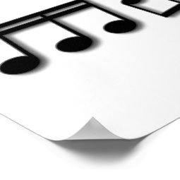 Music Text Design Poster | Zazzle