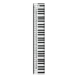 Music Theme Long Piano Keys Rulers | Zazzle
