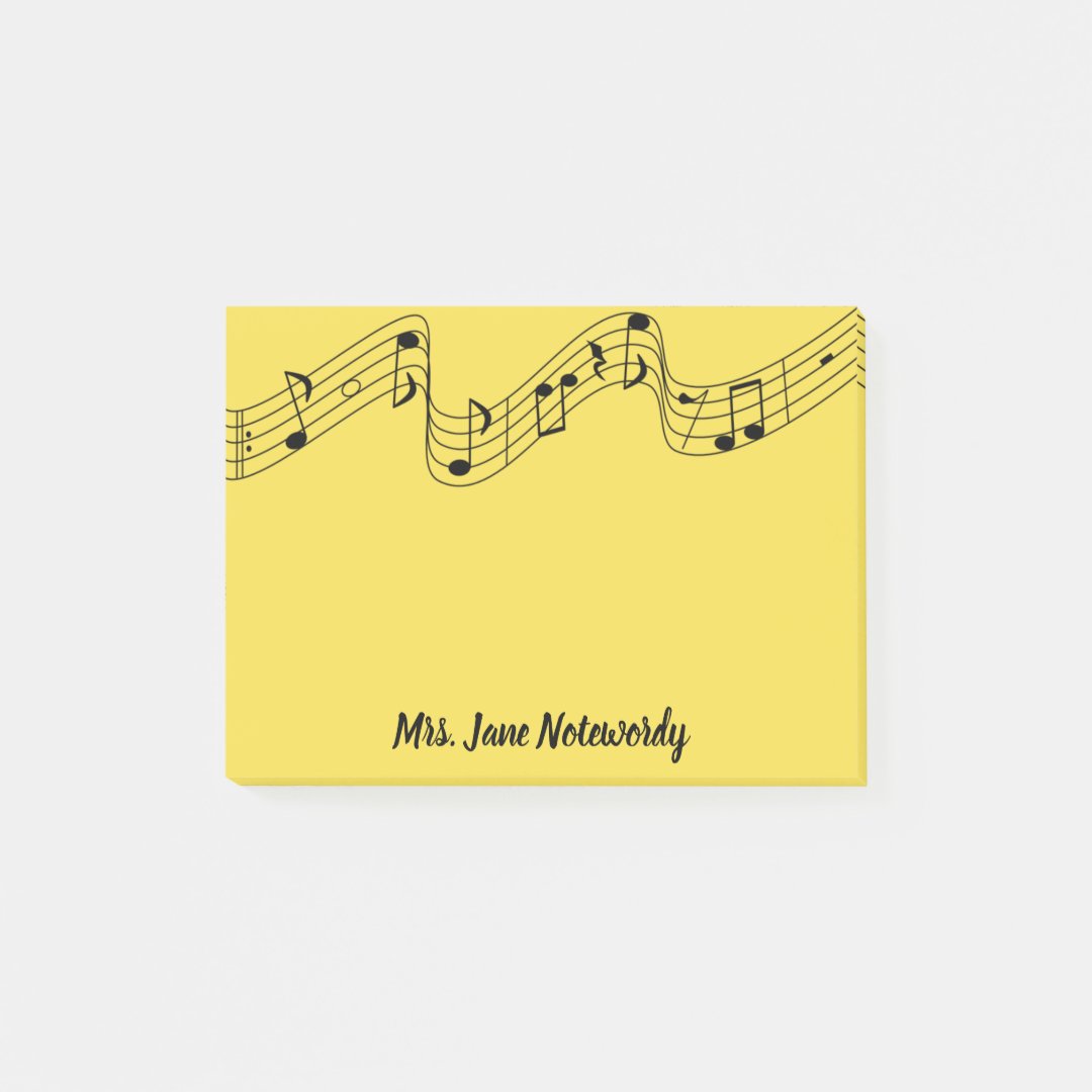 Music Theme Post it Notes | Zazzle